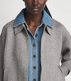 Sandro Layered Zip-up Hoodie