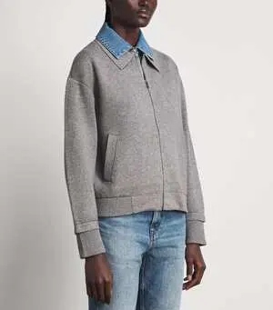 Sandro Layered Zip-up Hoodie