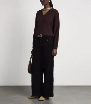 Sandro Wool-cashmere Layered Sweater