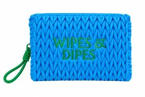 LILLY LOVES Wipes & Dipes Cosmetic Bag - Blue
