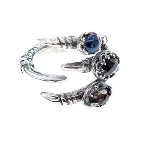 GEM KINGDOM Claw Ring Dark