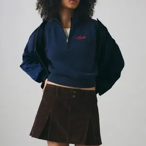 LEVI'S Inverted Pleat Mini Skirt