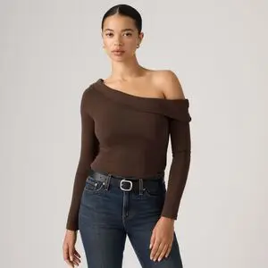 LEVI'S Clara Off-shoulder Long-sleeve Top - Java