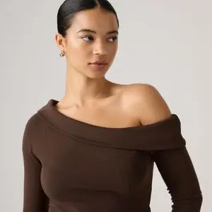 LEVI'S Clara Off-shoulder Long-sleeve Top