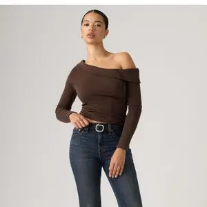 LEVI'S Clara Off-shoulder Long-sleeve Top