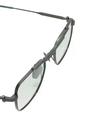 AKONI Europa Titanium Square-frame Sunglasses