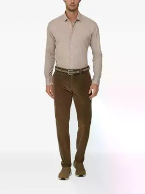 Boggi Milano Polo Shirt Mouliné Cotton Regular Fit