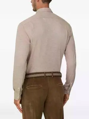 Boggi Milano Polo Shirt Mouliné Cotton Regular Fit