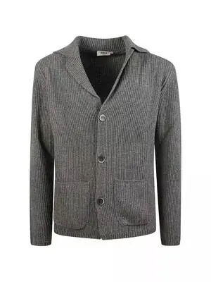 Altea Ribbed-knit Cardigan - Grey