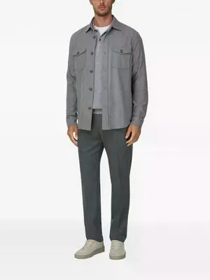 Boggi Milano Overshirt In Cotton Flannel