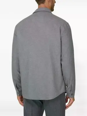 Boggi Milano Overshirt In Cotton Flannel