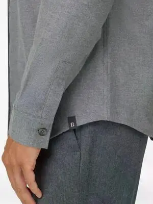 Boggi Milano Overshirt In Cotton Flannel