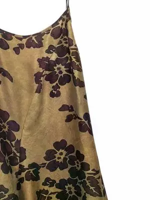 UMA WANG Floral-print Asymmetric-hem Dress