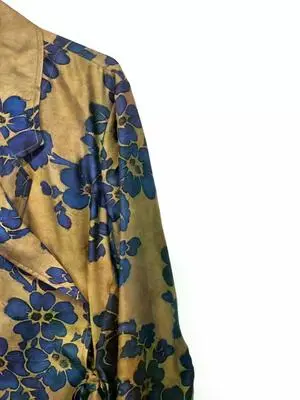 UMA WANG Floral-print Tie-fastening Blazer