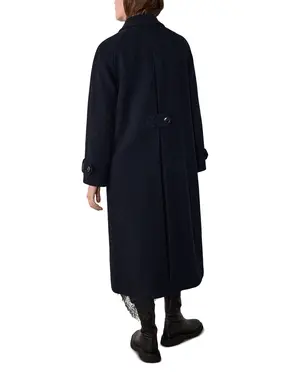 Whistles Long Wool Blend Car Coat