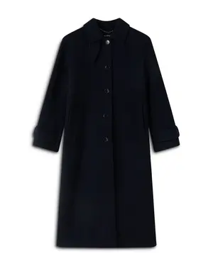 Whistles Long Wool Blend Car Coat