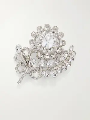 JENNIFER BEHR Arleth Crystal-embellished -tone Brooch