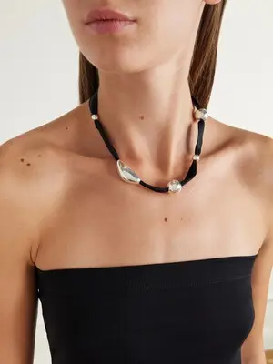 CAMILLE SURAULT Grigri Sterling And Silk Necklace