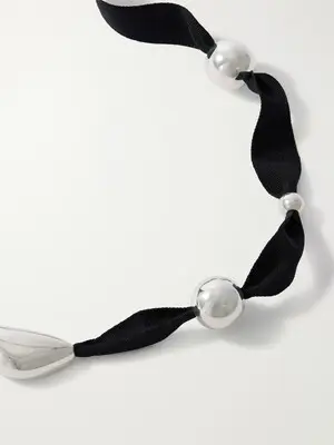 CAMILLE SURAULT Grigri Sterling And Silk Necklace