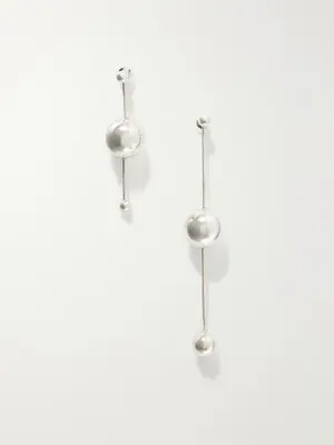 CAMILLE SURAULT Vada Asymmetric Sterling Earrings - Silver