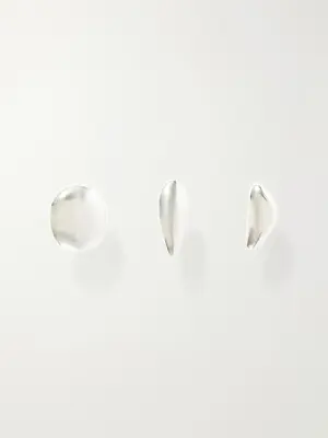 CAMILLE SURAULT Mini Grigri Set Of Three Sterling Earrings