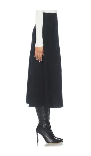 SUSANNA CHOW Alara Suede Maxi Skirt