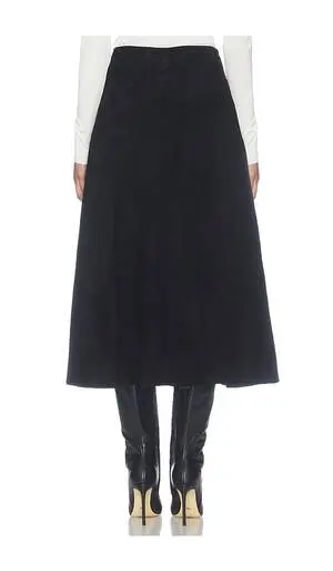 SUSANNA CHOW Alara Suede Maxi Skirt
