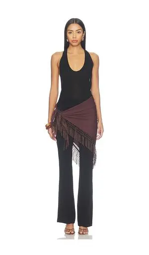 BAOBAB Austin Scarf In Brown - Saddle