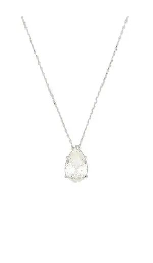 ADINA EDEN Fancy Pear Necklace In Metallic