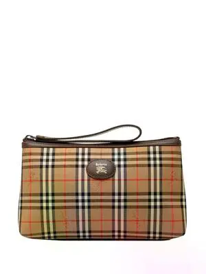 Burberry 2000-2017 Haymarket Check Canvas Clutch Bag