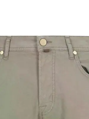 JACOB COHЁN Logo-patch Straight-leg Trousers