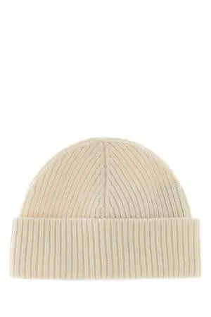 AMI Paris Ivory Wool Beanie