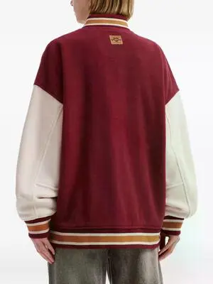 FINGERCROXX Logo-patch Colour-block Jacket - Red