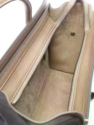 Celine 2010-2026 Micro Leather Luggage Tote Bag