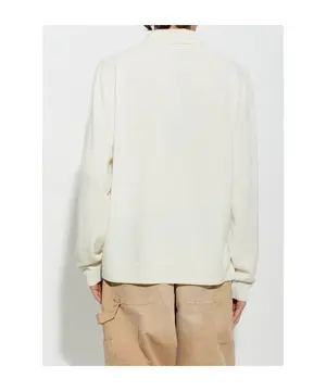 Dsquared2 Logo Long Sleeve Knitted Polo Top
