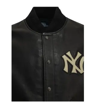 Polo Ralph Lauren Yankees Leather Bomber Jacket