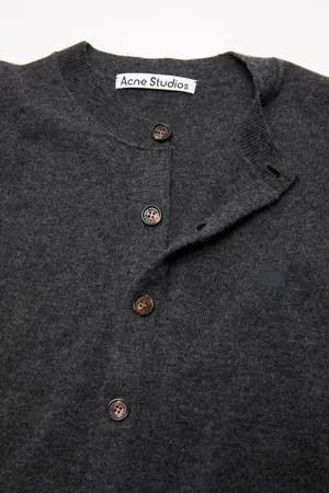Acne Studios Fitted Cardigan Yak Wool - Black