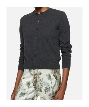 Acne Studios Fitted Cardigan Yak Wool - Black