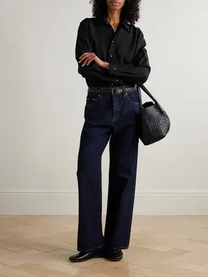 Bottega Veneta Drop-shoulder Knotted-button Shirt