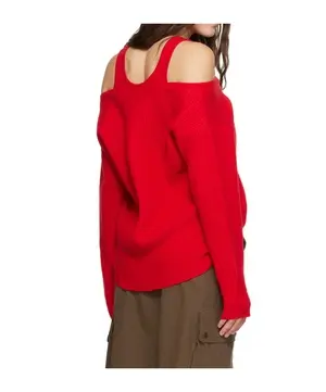 Helmut Lang Off-the-shoulder Knit Top