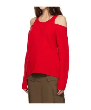 Helmut Lang Off-the-shoulder Knit Top