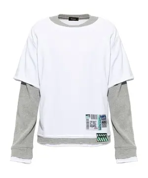 Dsquared2 Layered Patch Long Sleeve T-shirt - White