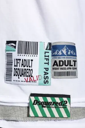 Dsquared2 Layered Patch Long Sleeve T-shirt