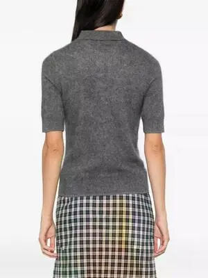 ABSOLUT CASHMERE Margot Short-sleeve Polo Top