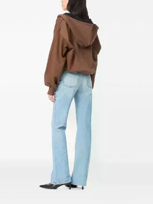 ROTATE BY BIRGER CHRISTENSEN Logo-embroidered Zip-up Hoodie