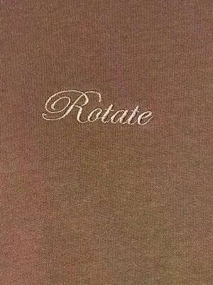 ROTATE BY BIRGER CHRISTENSEN Logo-embroidered Zip-up Hoodie