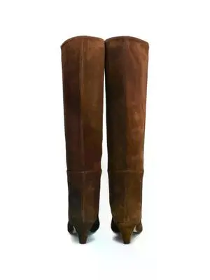 ANNA F. Pointed-toe Suede Boots