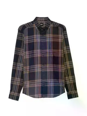 BOSS Check-pattern Button-down Shirt