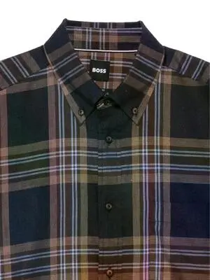 BOSS Check-pattern Button-down Shirt