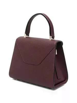 VALEXTRA Mini Iside Leather Tote Bag - Red